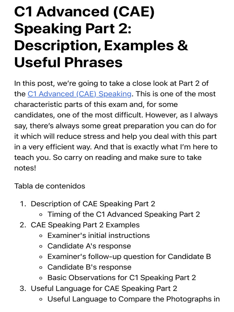 CAE Speaking Part 2 - KSE Academy® | PDF | Question | Cognitive Science