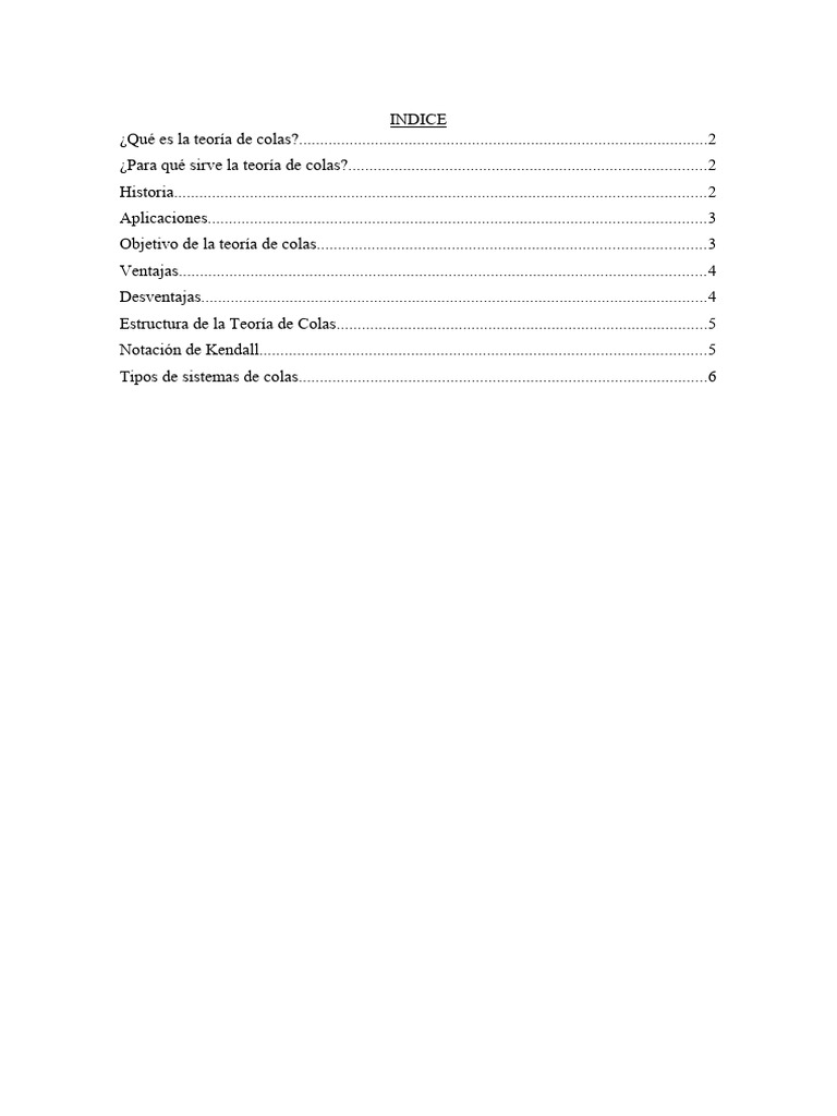Teoria de Colas | PDF | Informática