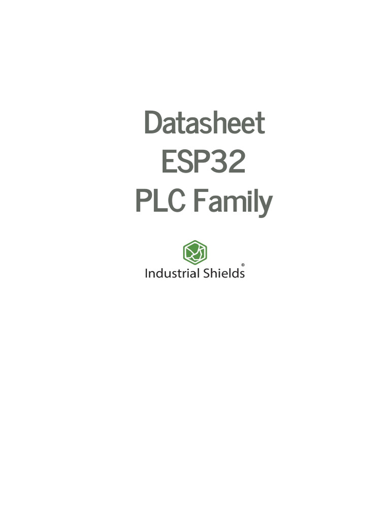 2023 Esp32 PLC Datasheet | PDF | Programmable Logic Controller | Power Supply
