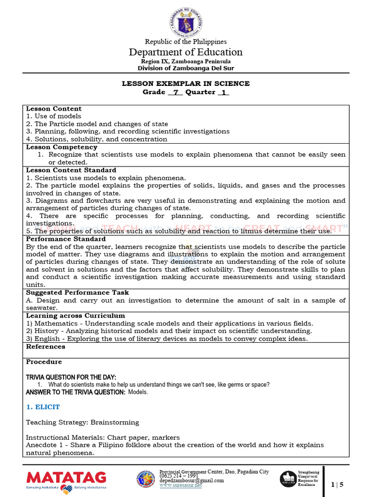 LE Science 7es | Download Free PDF | Solubility | Cognition