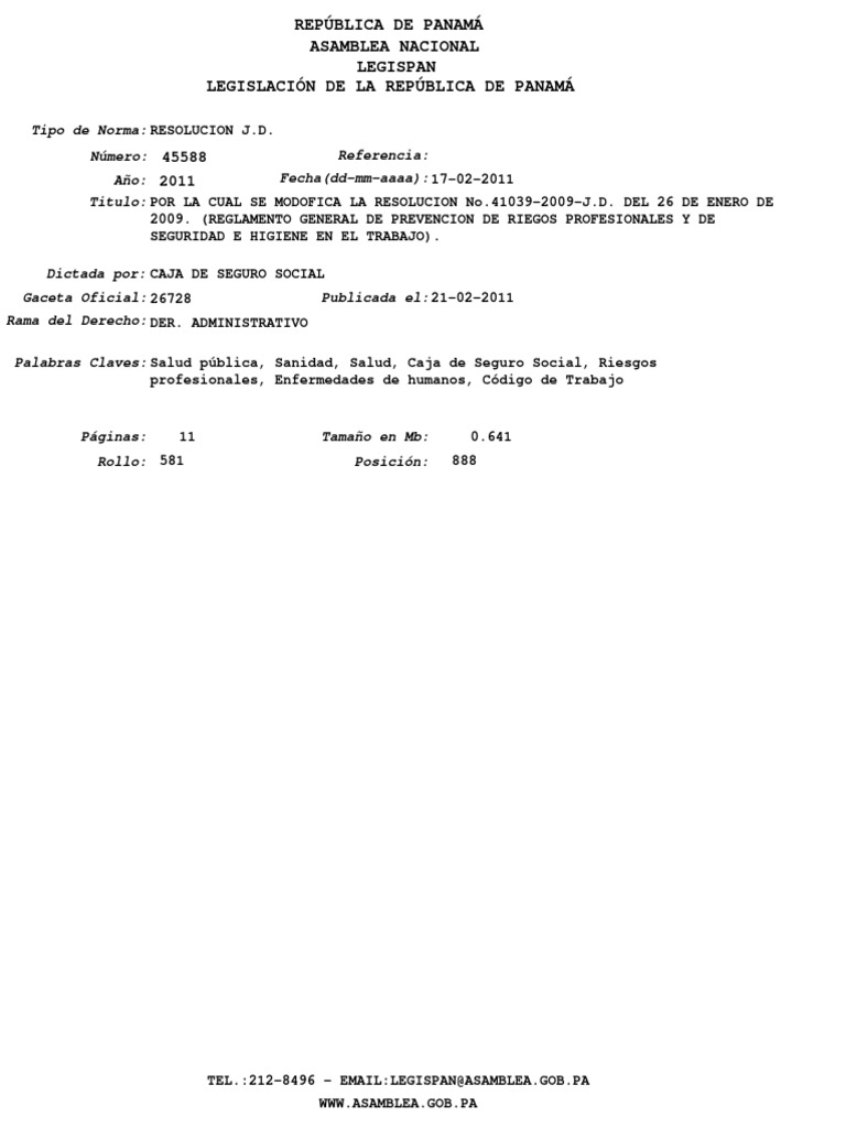 RESOLUCION 45558 | PDF