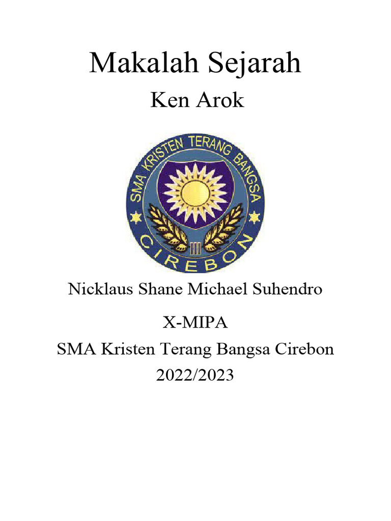 PTS Sejarah Ken Arok | PDF