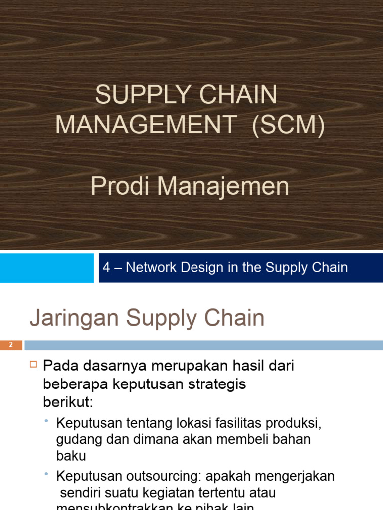 Desain Jaringan SCM | PDF