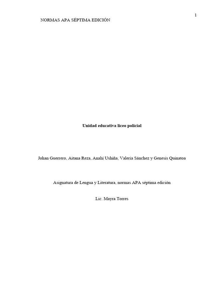 Informe Normas APA | PDF | Estilo apa | Bibliografía