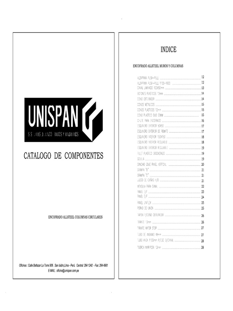 Catalogo - Preliminar | PDF