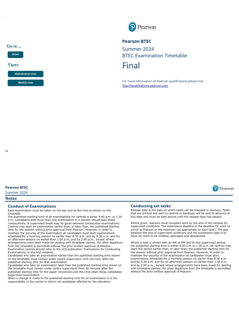 Btec Summer2024 Final Timetable 3 | PDF | Science | Behavior Btec Summer2024 Final Timetable 3 | PDF | Science | Behavior