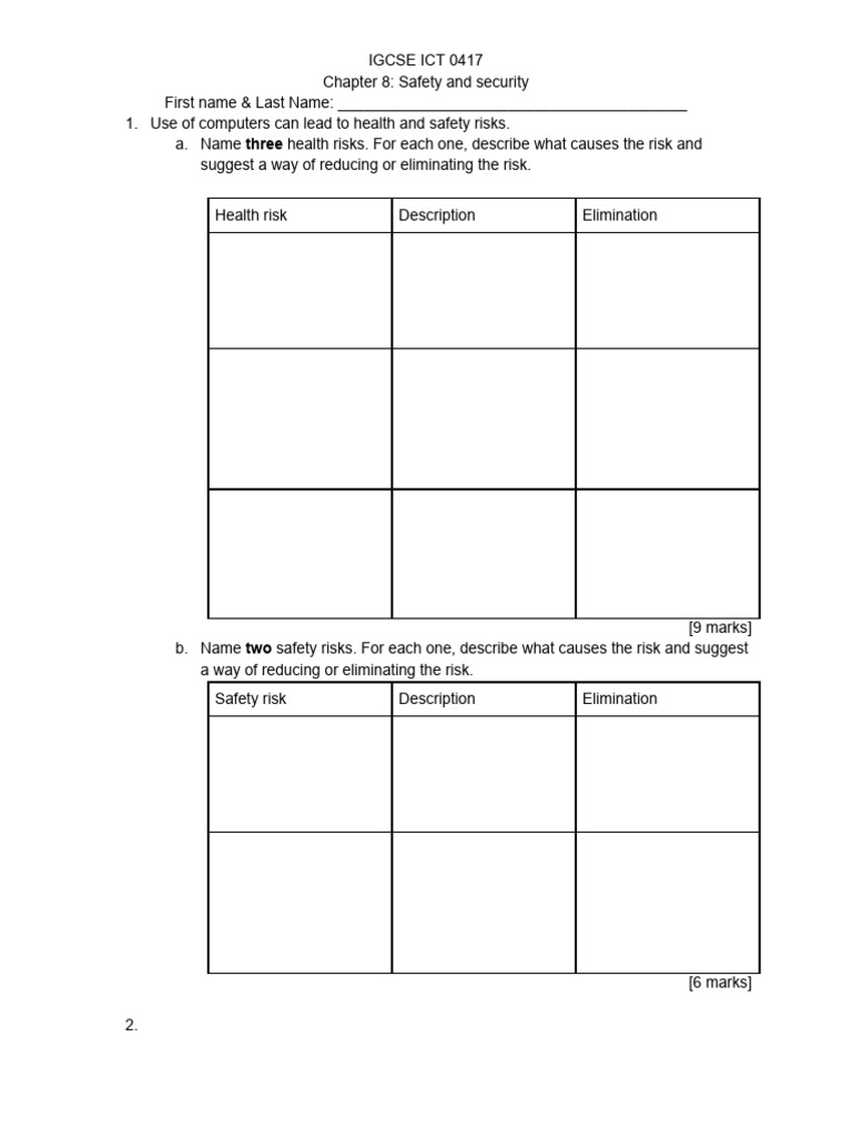 IGCSE ICT: Safety & Security Guide | PDF | Transport Layer Security ...