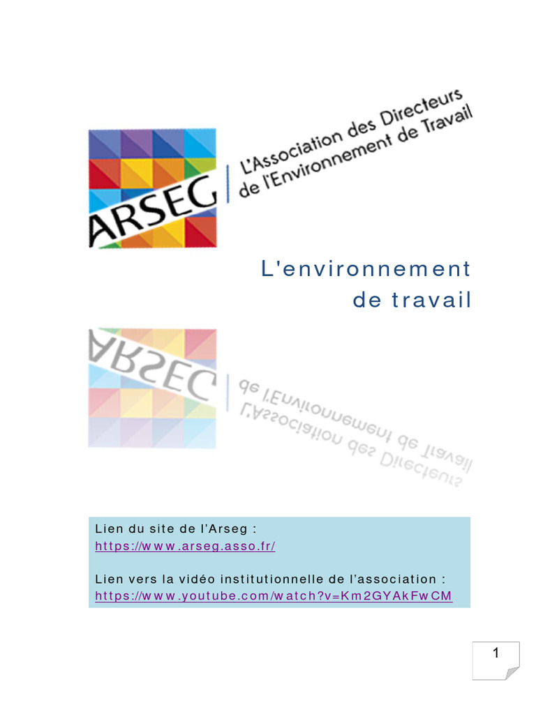 L'environnement de travail | PDF