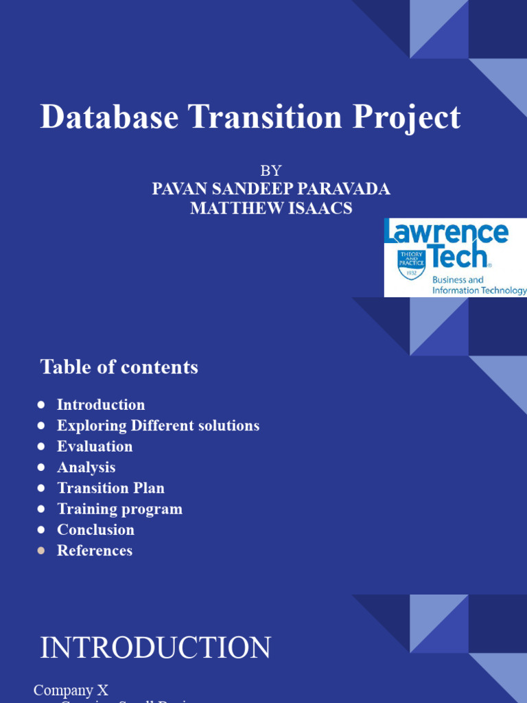 Database Transition Draft Pdf Databases My Sql 5641