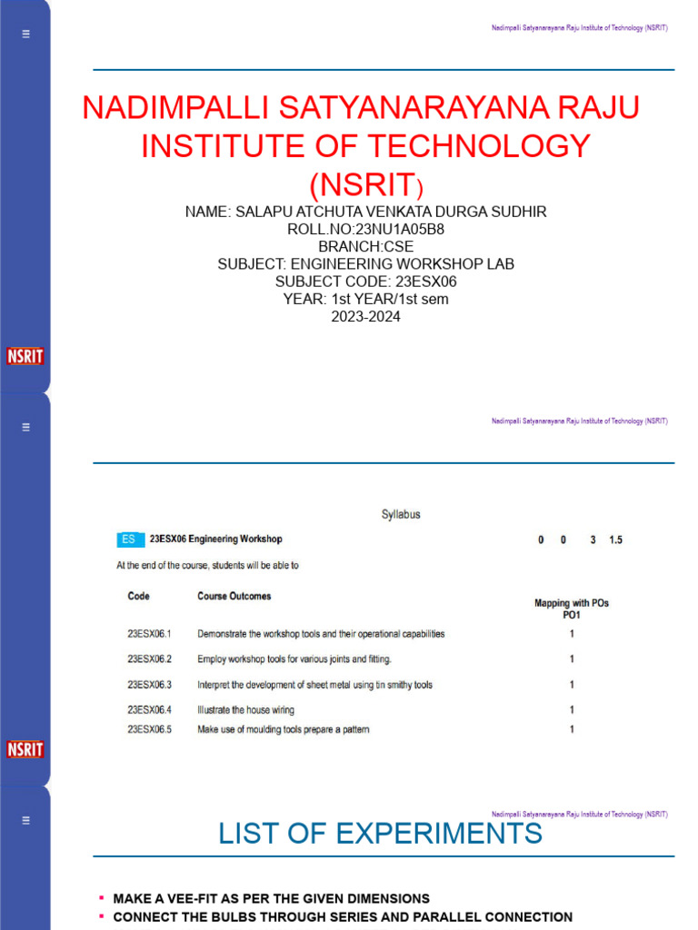 Engineering Workshop | PDF | Industrial Processes | Metalworking