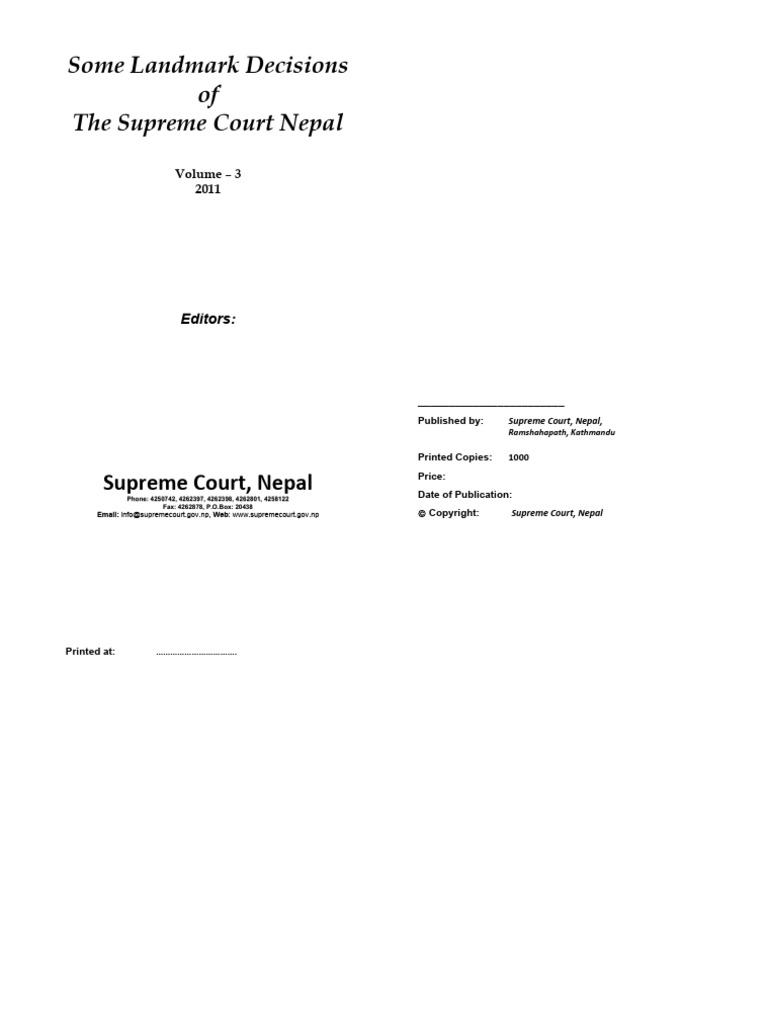 Some Landmark Decision - Vol.2 | PDF | Treaty | Rule Of Law