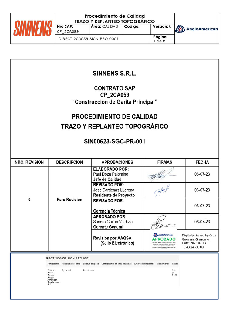 Direct 2ca059 Sicn Pro 0001 - 0 - Ea | PDF | Topografía | Agrimensura Direct 2ca059 Sicn Pro 0001 - 0 - Ea | PDF | Topografía | Agrimensura