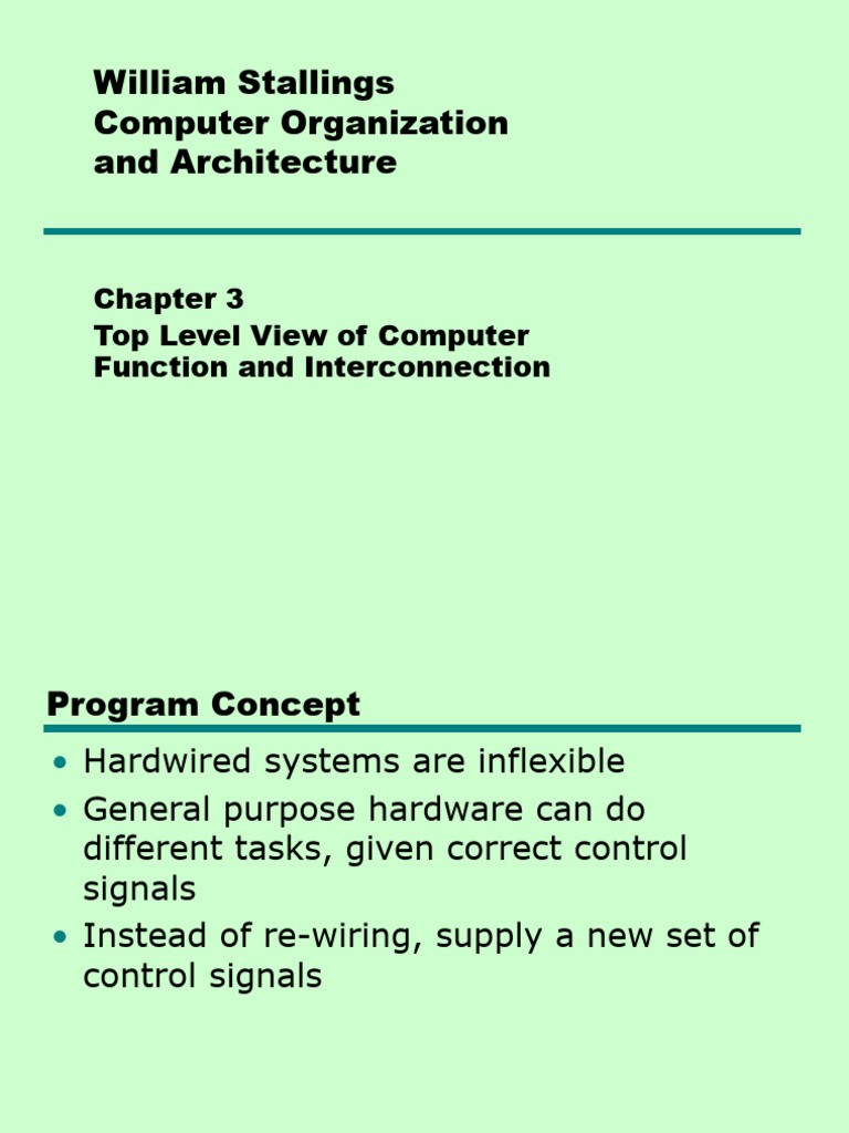 03-Top Level View of Computer Function and Interconnection-Update-2022 ...
