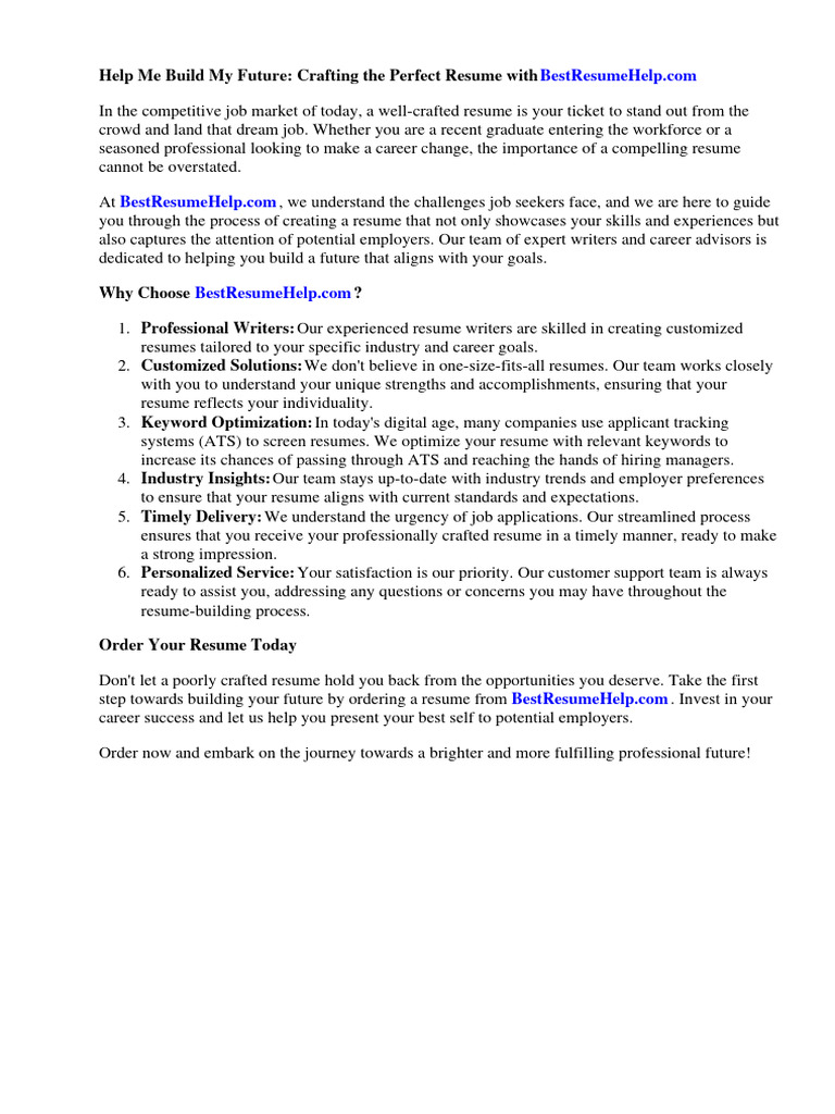 Help Me Build My Resume | PDF | Résumé | Linked In