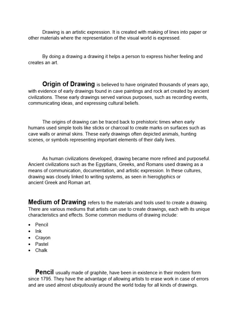 VISUAL ARTS NOTES | PDF | Drawing | Paintings