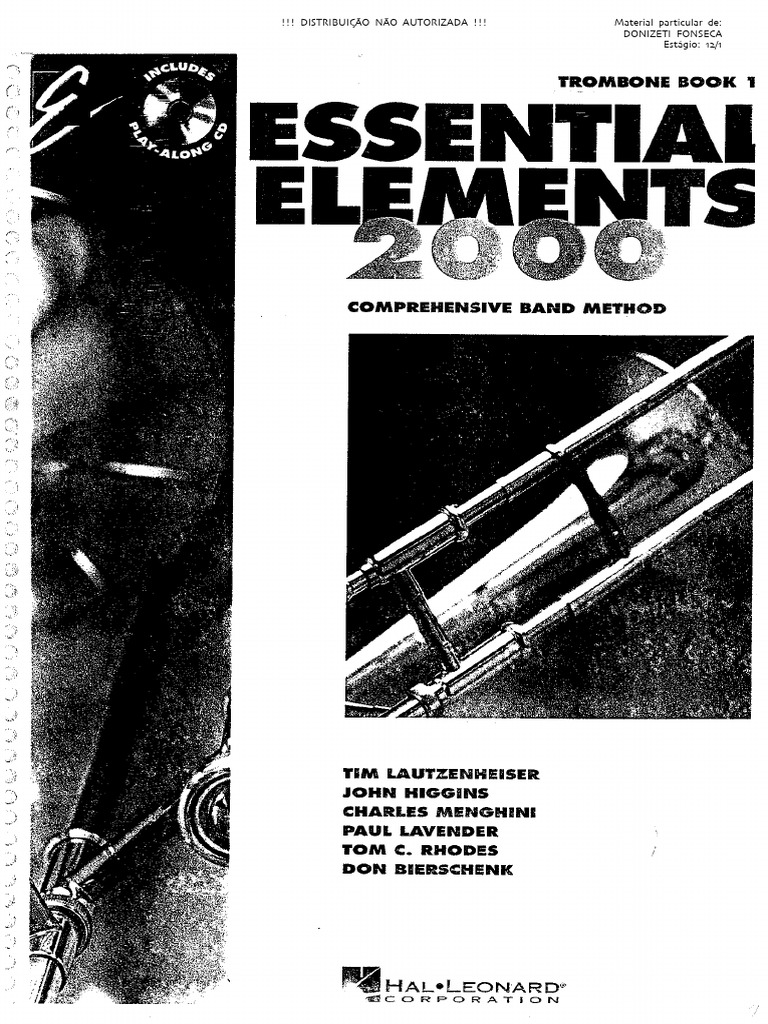 Essential Elements Trombone Book 1 | PDF