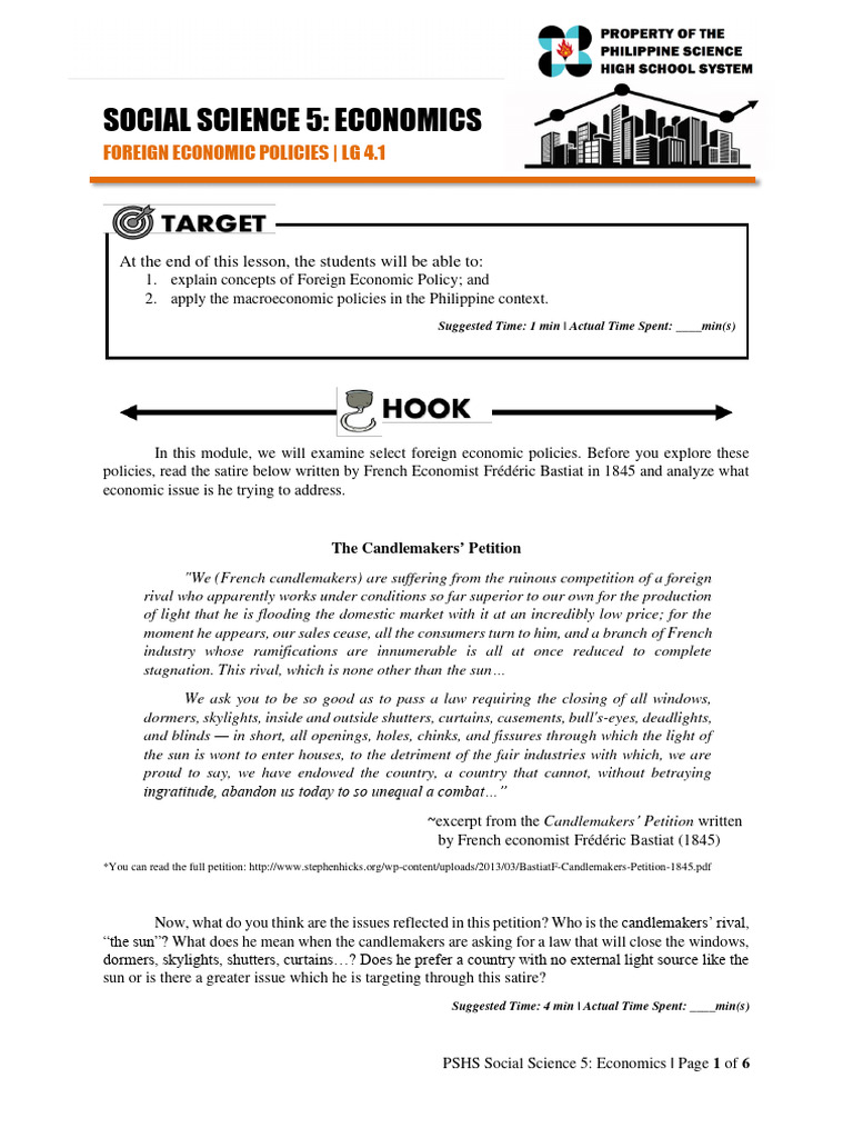 Foreign Economic Policies Explained | PDF | Tariff | Demand
