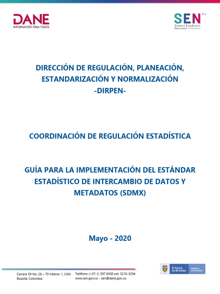 Guía_Implementación_SDMX | PDF | Metadatos | Información