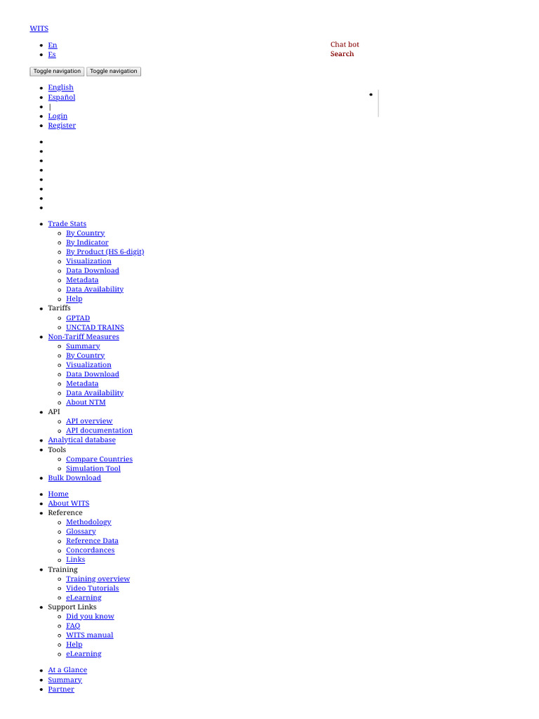 Indonesia Trade Summary - WITS Data | Download Free PDF | Gross ...