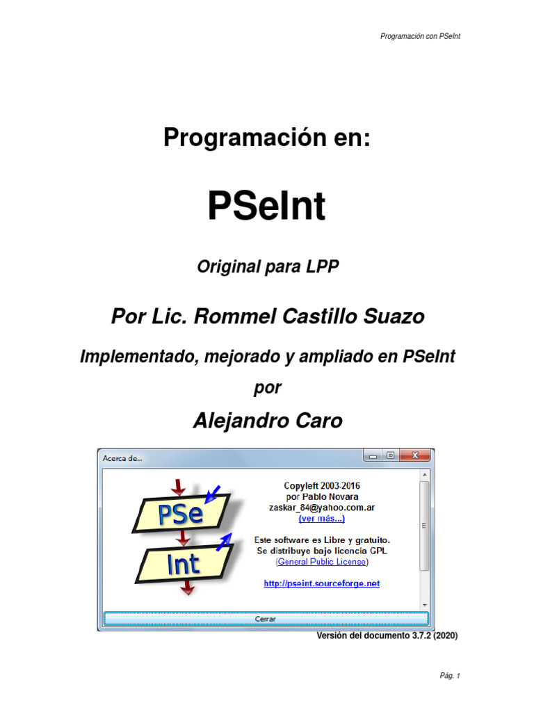 3.7.2 Manual PSeInt | PDF | Programa de computadora | Programación