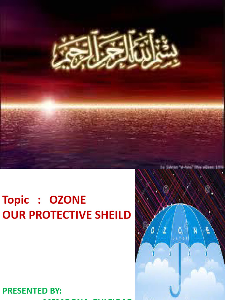 Ozone Depletion Presentation | PDF | Ozone Depletion | Stratosphere