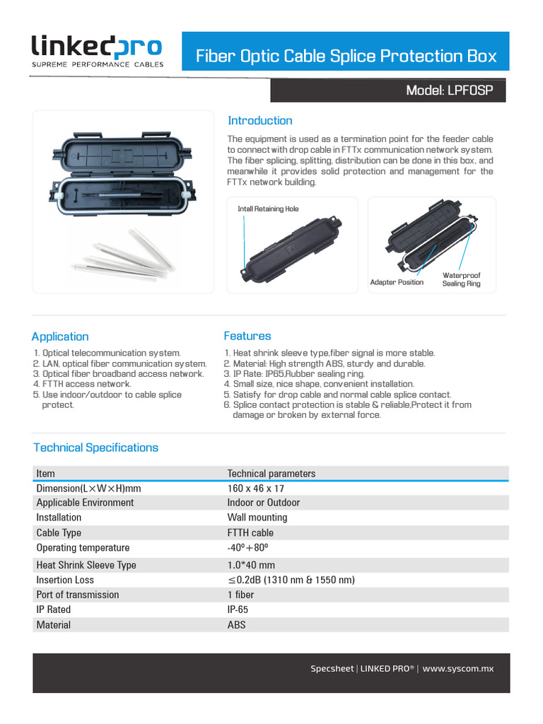 LPFOSP | PDF | Fiber To The X | Optical Fiber