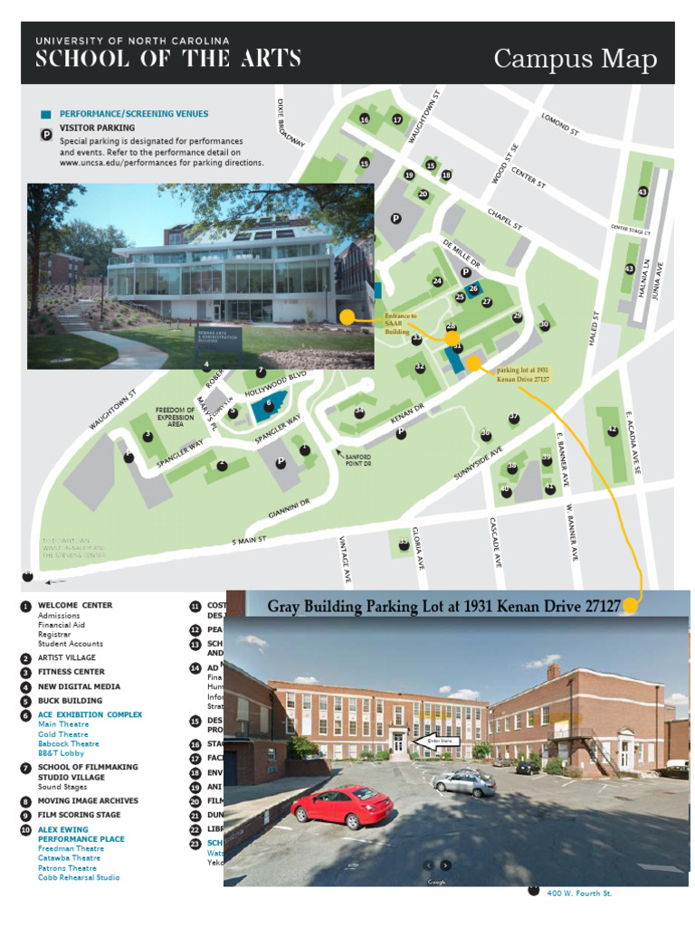 UNCSA Campus Map and Facilities Guide | PDF