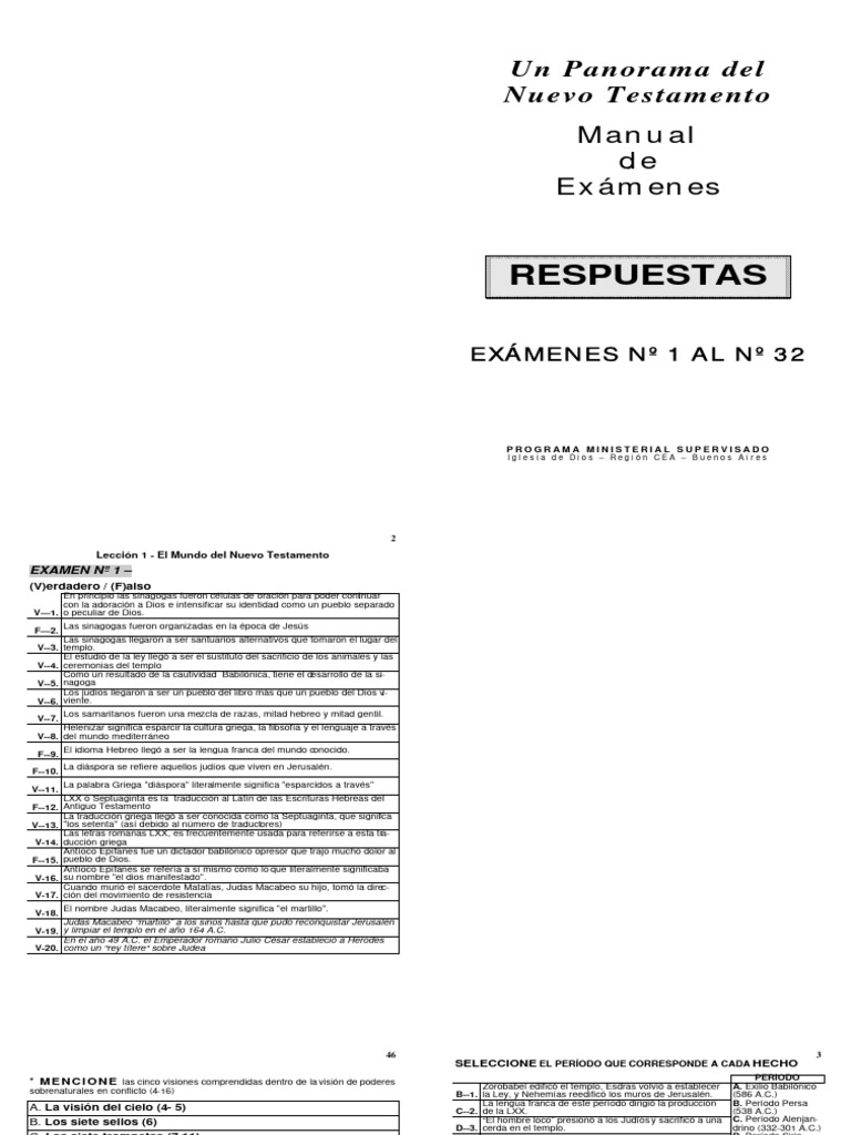 Respuestas Mod NT.1 A La 32 | Descargar gratis PDF | Juan el apóstol | Epístola De Judas
