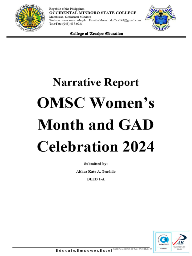 NARRATIVE in GAD | PDF | Gender | Gender Studies