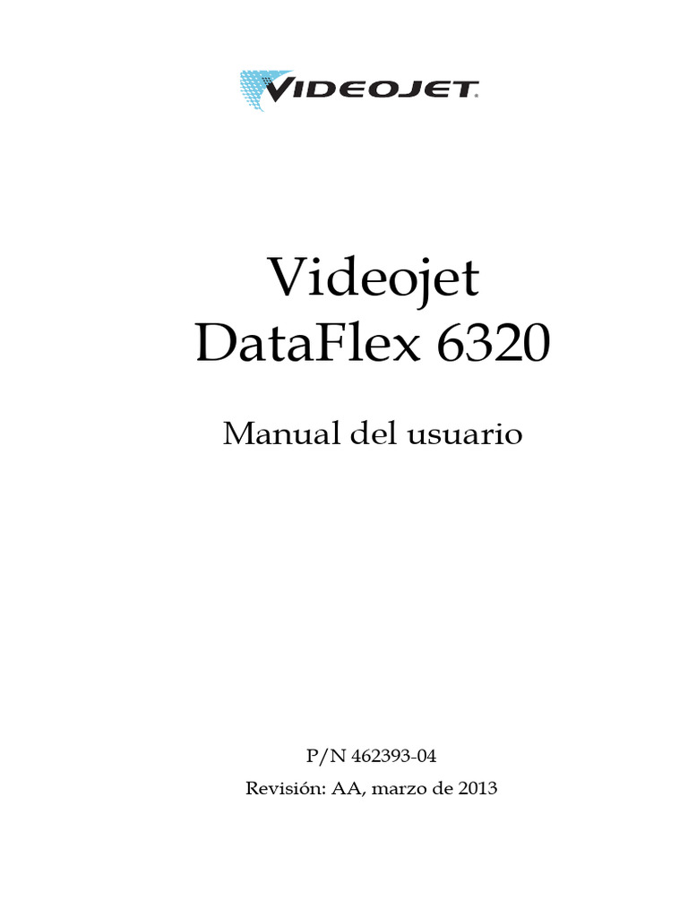 Dataflex 6320 (Manual Usuario) | PDF | Impresora (Computación) | Ingenieria Eléctrica