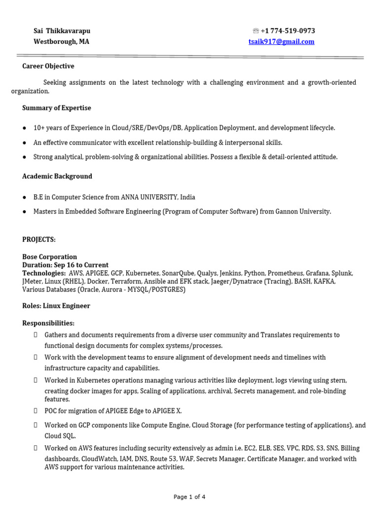 SaiT LinuxEngineer | PDF | Databases | Cloud Computing