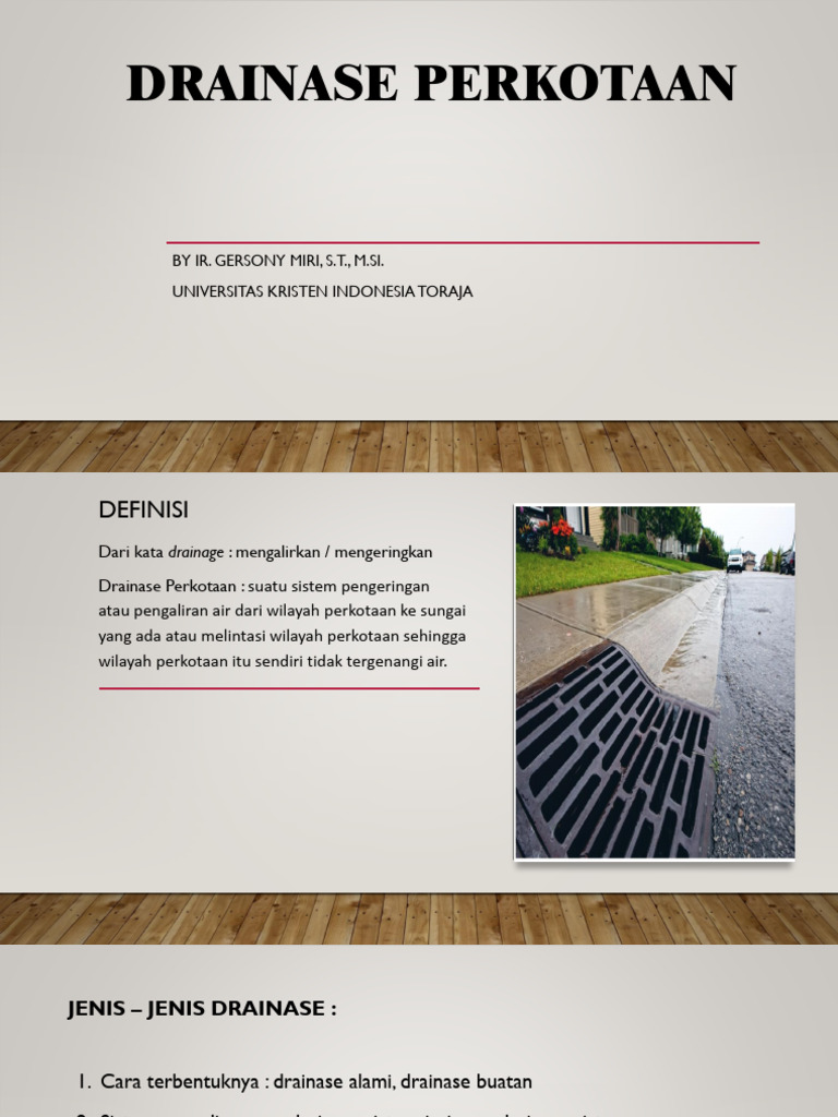Kul 1 Drainase | PDF