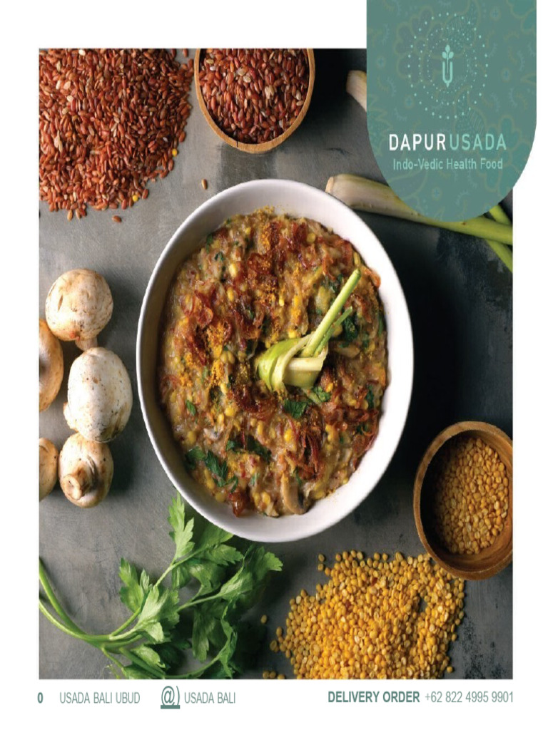 Dapur Usada Menu 2021 Final Flip Book Low Res | PDF | Tea | Ayurveda