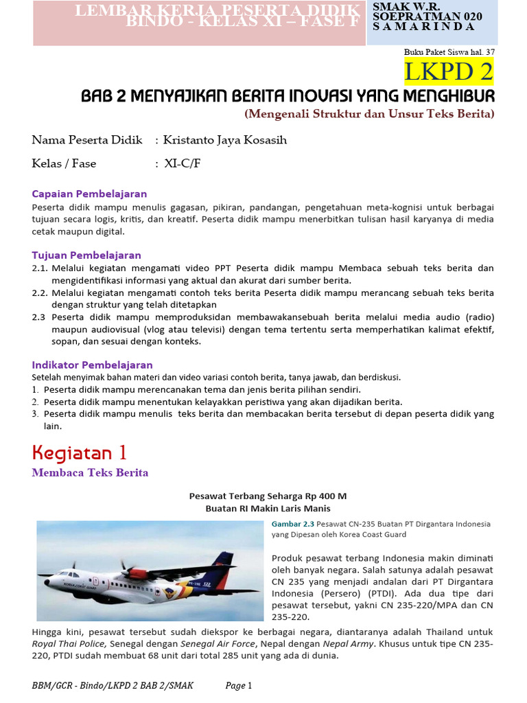 Pesawat CN-235 Buatan RI Makin Laris | PDF