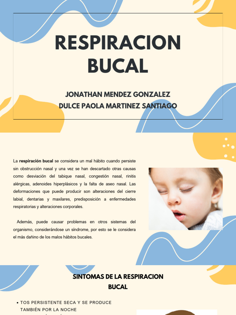 Respiración Bucal | PDF | Enfermedades y trastornos | Medicina CLINICA