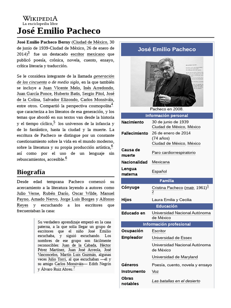 José Emilio Pacheco | PDF