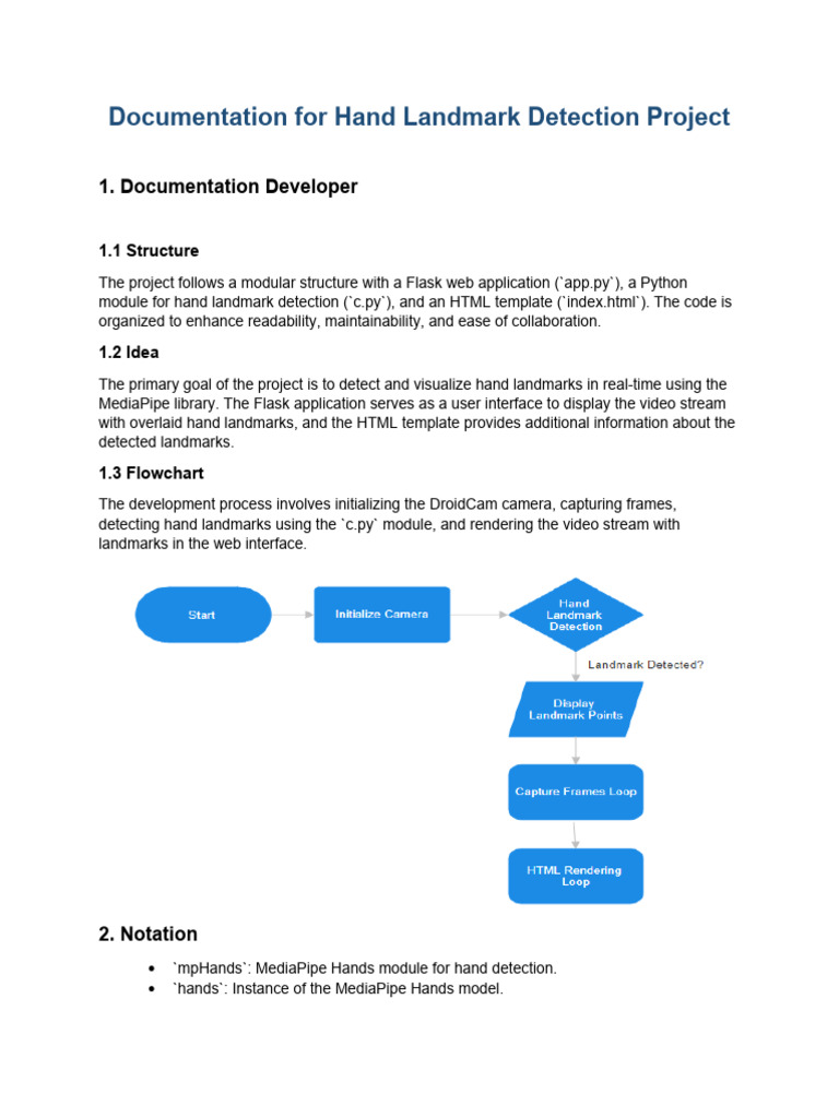 Documentation For Hand Landmark Detection Project | Download Free PDF | Modular Programming ...