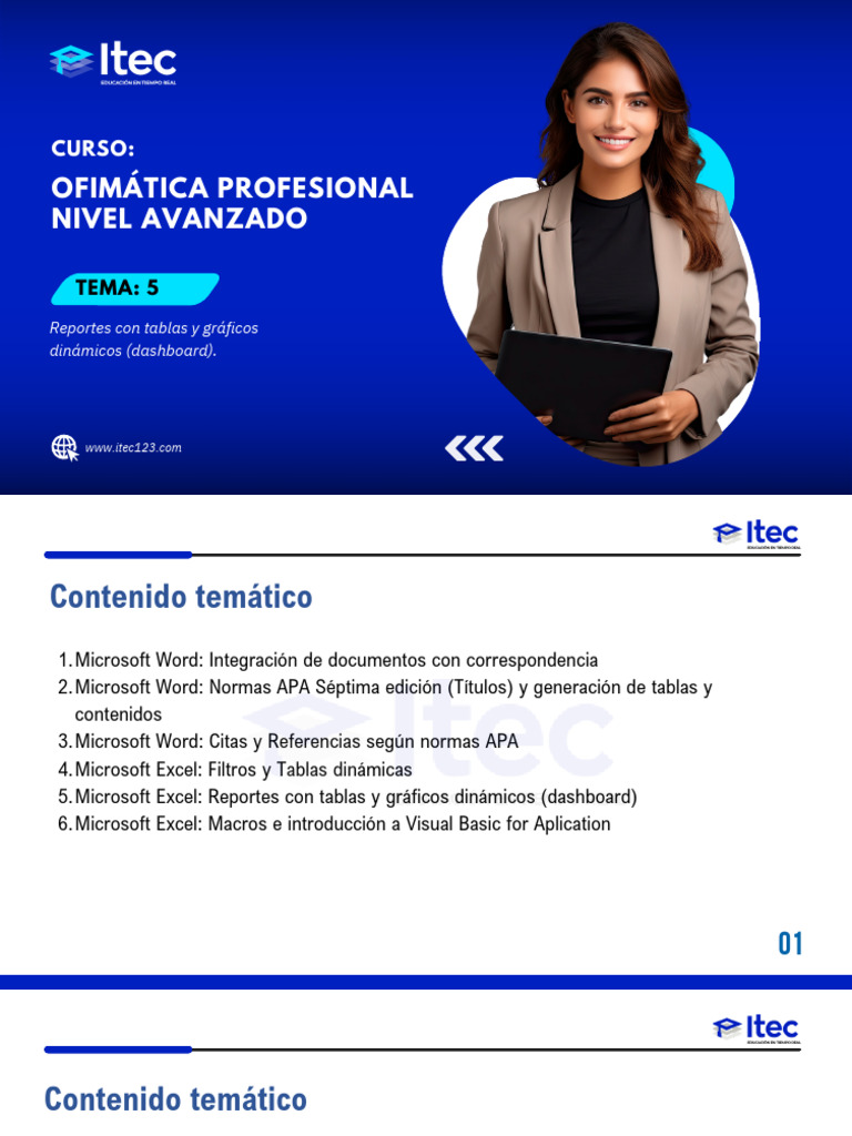 Ofimática Nivel Avanzado | PDF | Microsoft Excel | Software