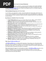 Cover Letter For Elsevier Journal Sample | PDF | Academic Journal | Editing