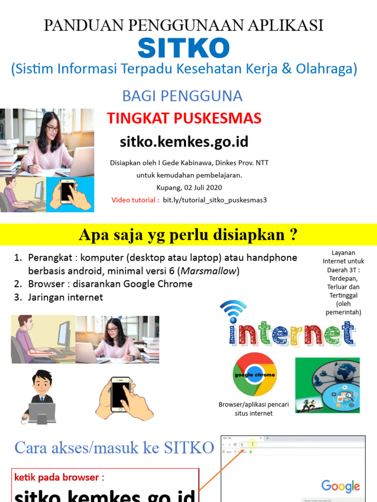 Panduan Penggunaan SITKO Puskesmas Edit 2020-07-02, by FeryK | PDF