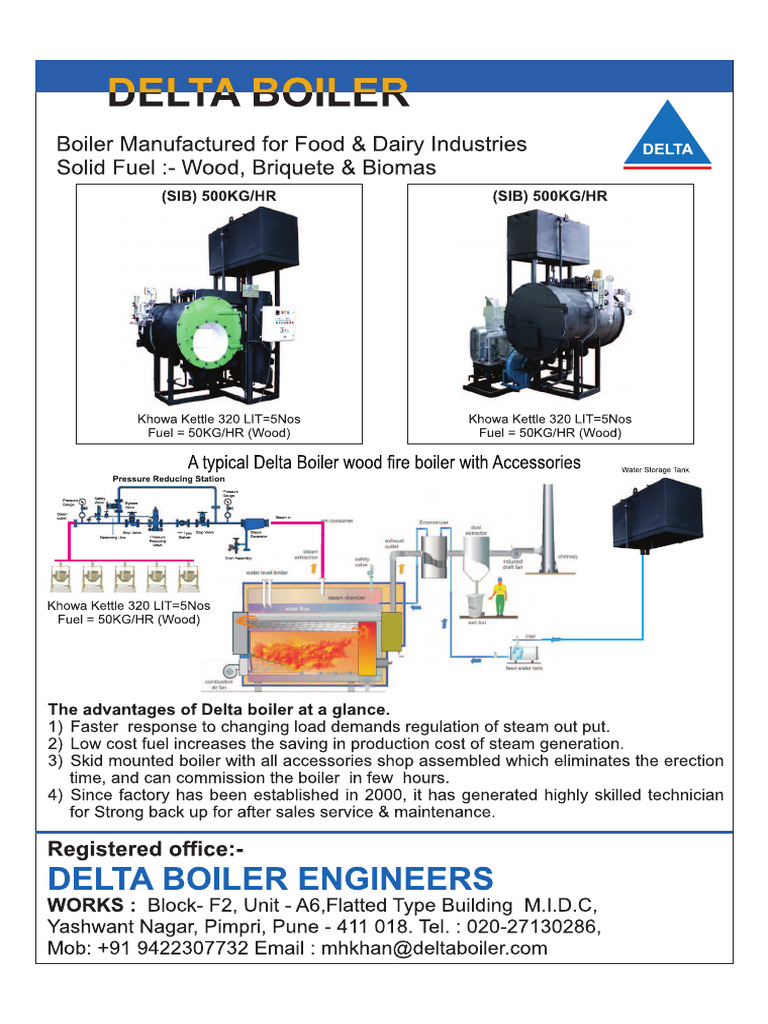 Delta Boiler 500 KG Boiler CATOLGE English | PDF