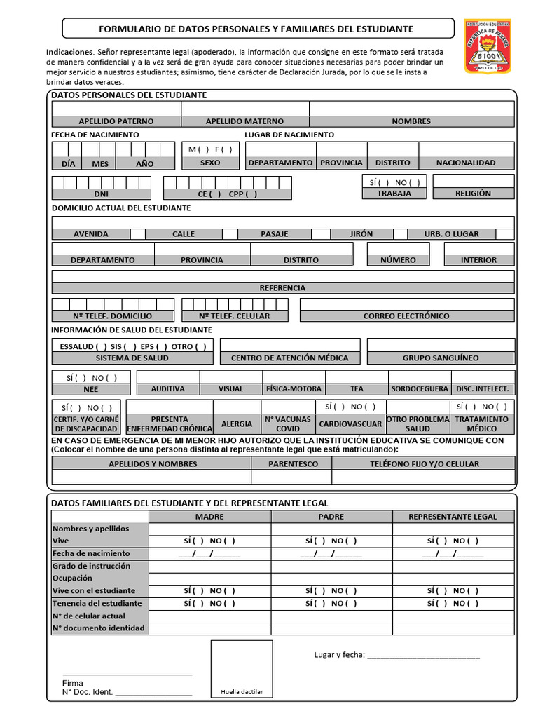Formato FUM IE | PDF