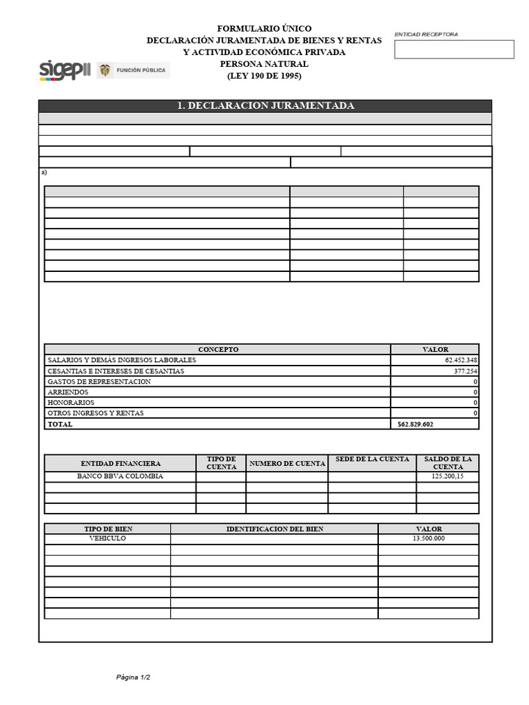 Declaracion | PDF | Ciencias económicas | Sector privado