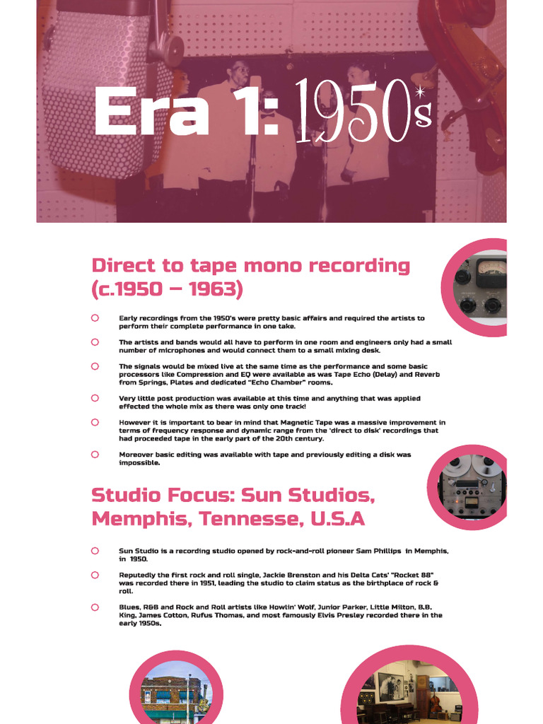 Eras of Music Production | PDF