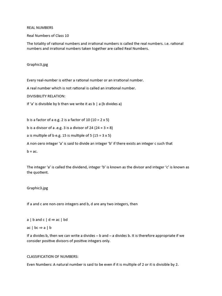 REAL NUMBERS | PDF | Rational Number | Numbers