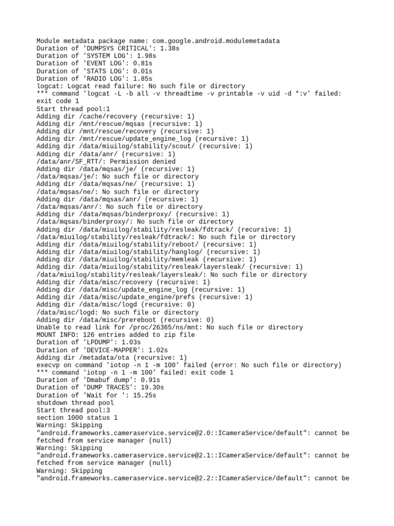 Android System Log Analysis | PDF | Computing | Software