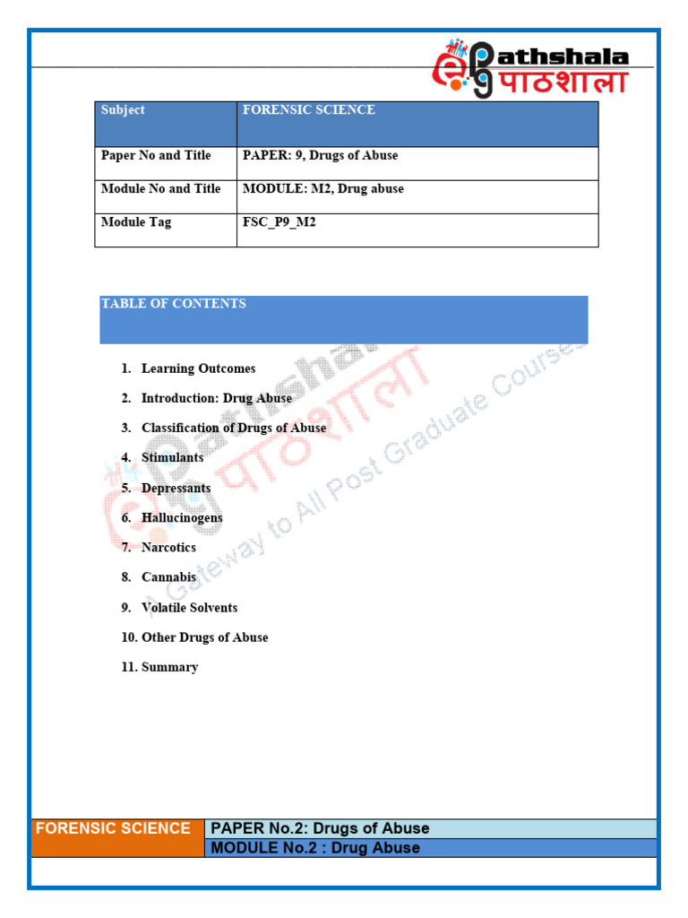 DRUG | PDF | Psychoactive Drugs | Substance Abuse