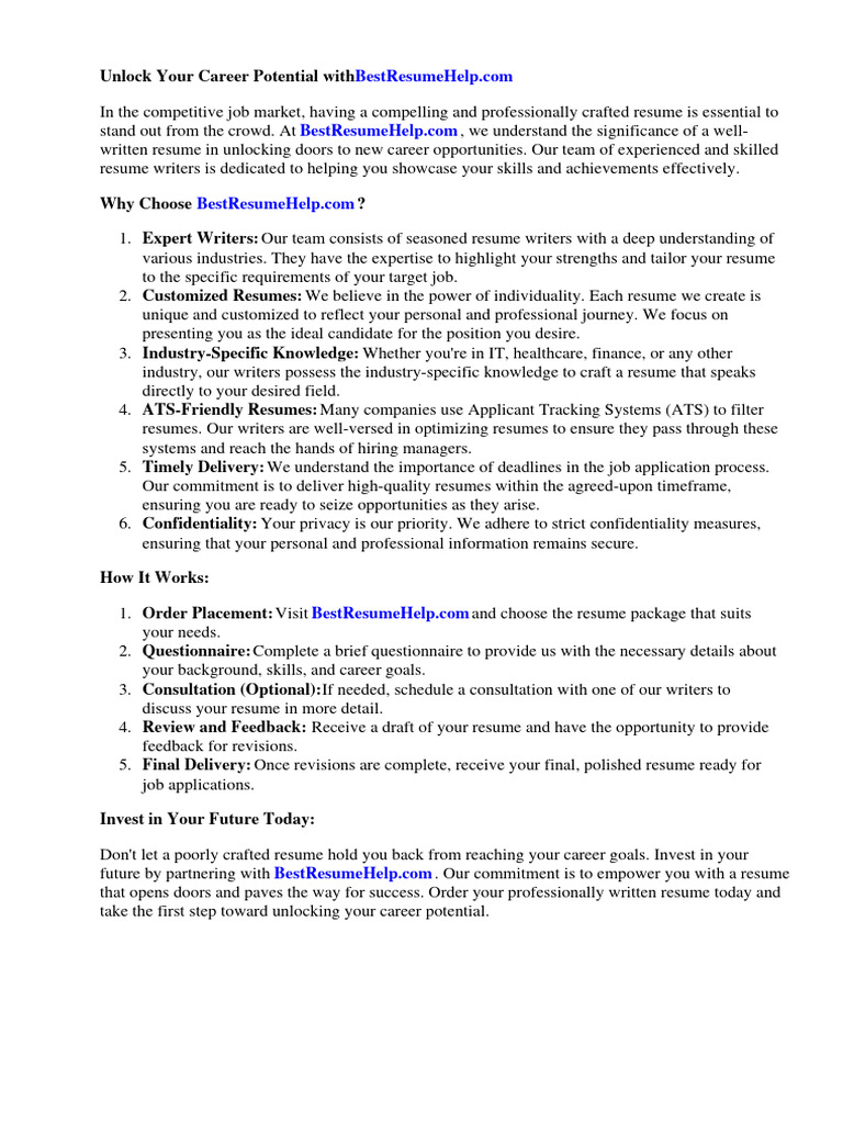 Resume in Bullet Format | PDF | Résumé | Recruitment