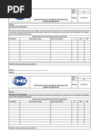 Planilla de Epp | PDF