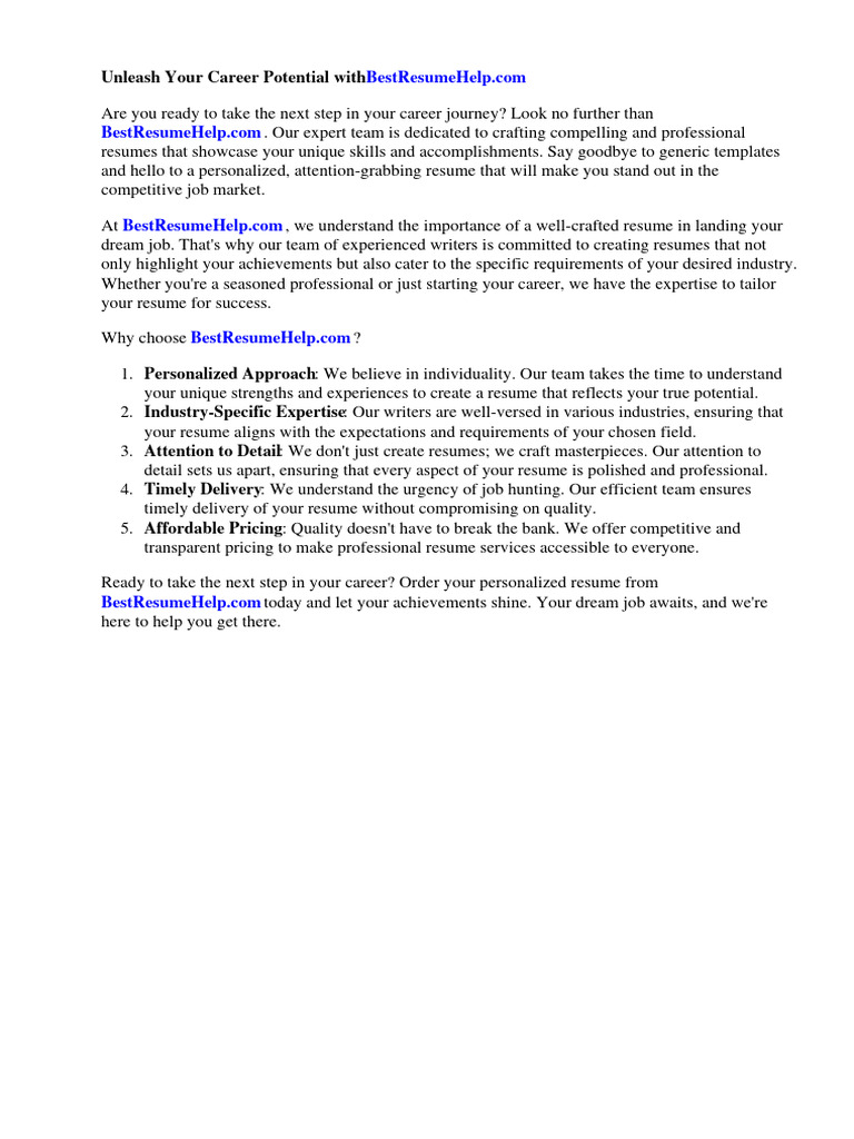 Sample Resume Cover Letter Format | PDF